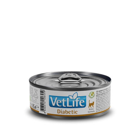 Pack de latas Farmina Vet Life Natural Diet Diabetic para gatos - Guaw